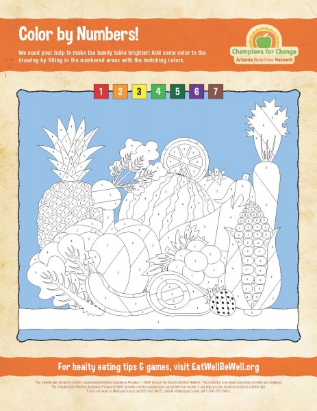 Kids - Color - By - Numbers - Elementary School - Activity - Sheet ...